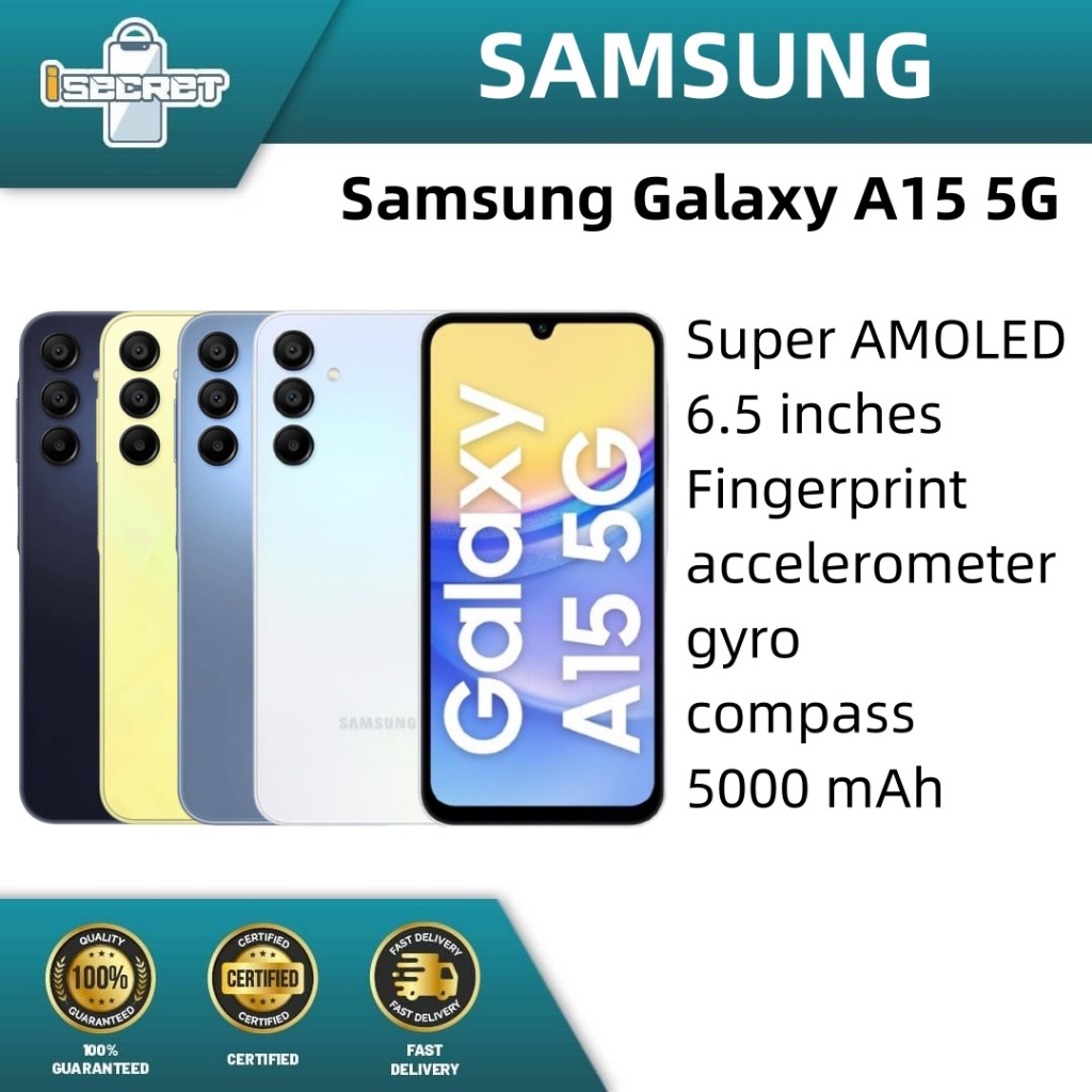 -Malaysia Set- Samsung Galaxy A15 5G / A15 LTE / A05S LTE / A05 LTE 1 Year Warranty By Samsung ...