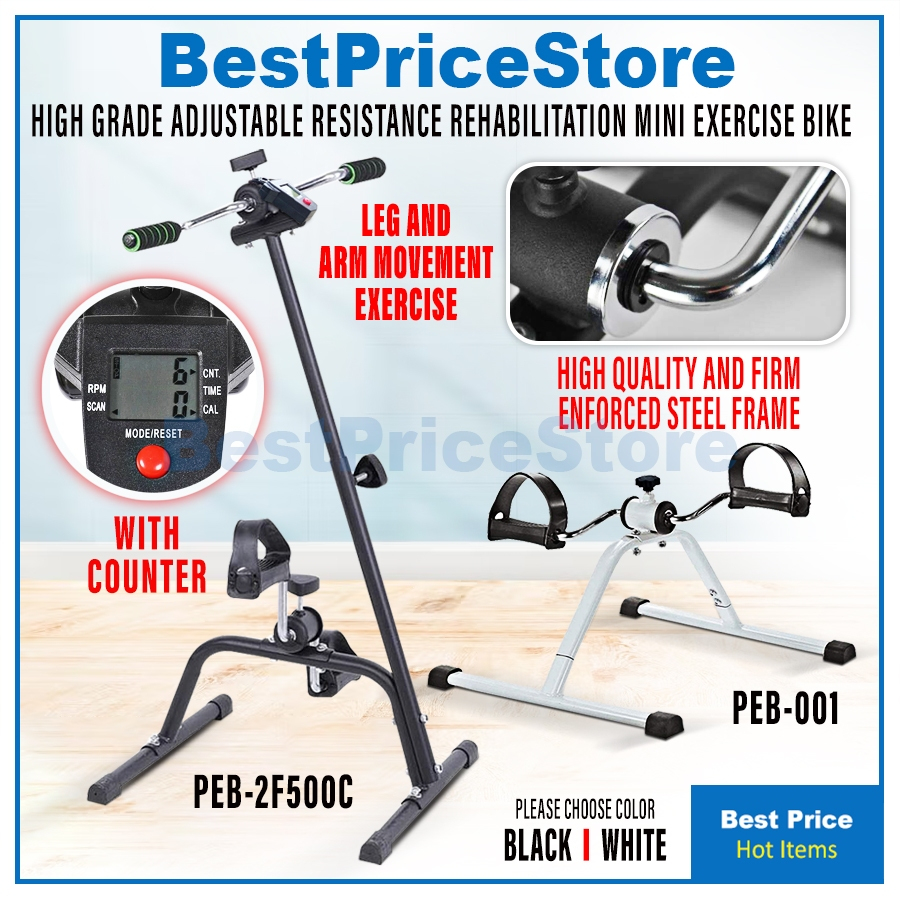 BPS High Grade Therapy Mini Exercise Bike Cardio Fitness Pedal Bicycle ...