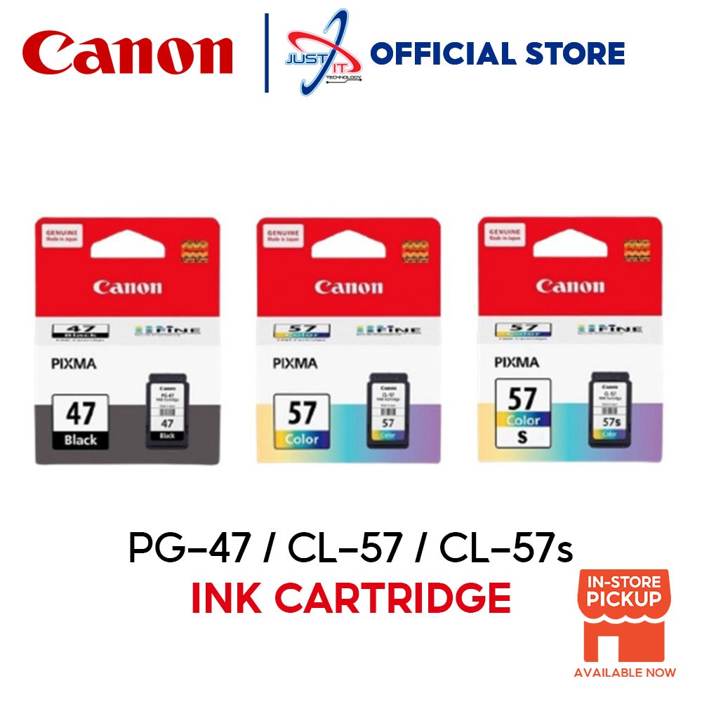 CANON PG--47 / CL-57s / CL-57 Printer Ink Cartridge (Black / Color ...