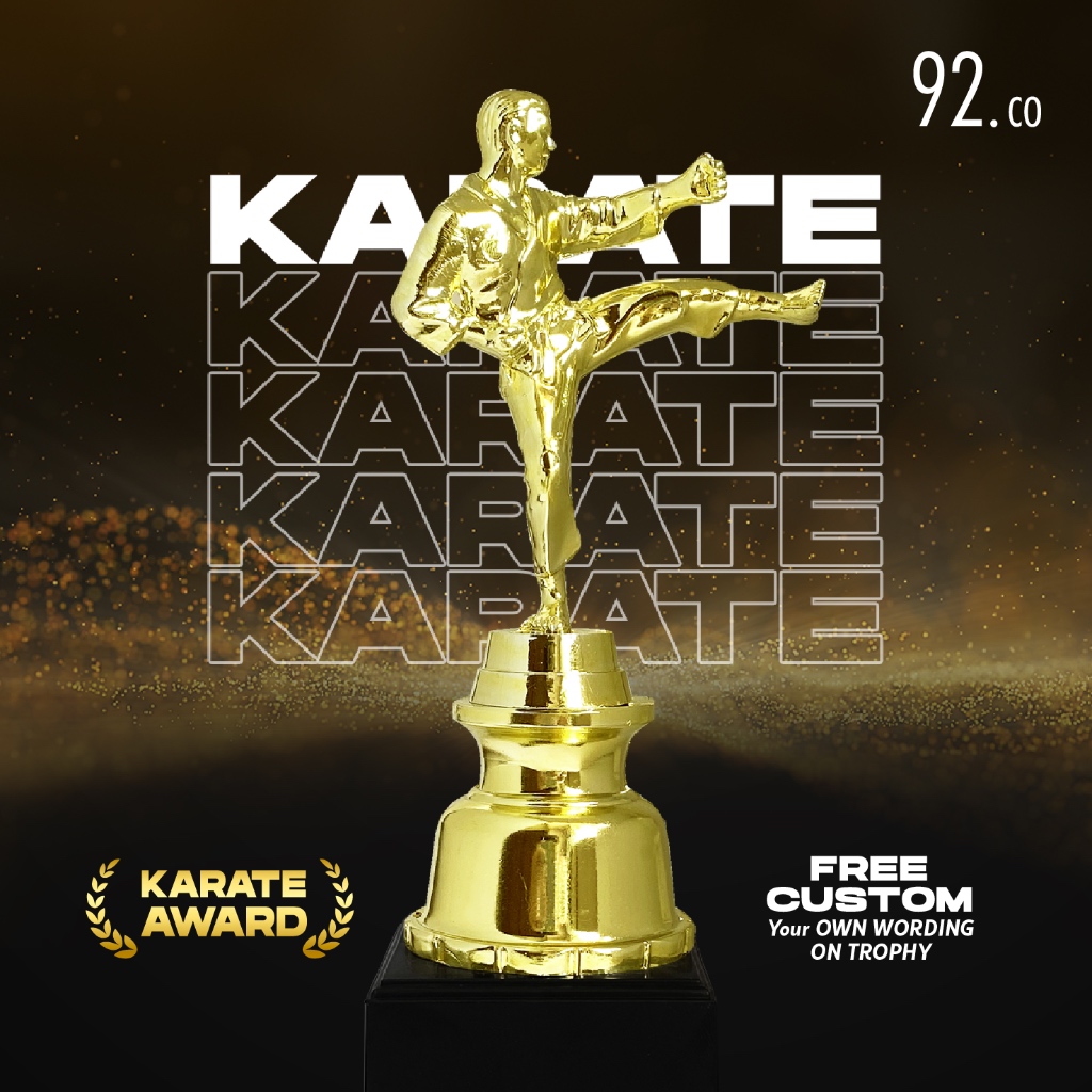 [Karate Trophy] Karate Trophy Award Karate Trophy Martial Arts Piala ...