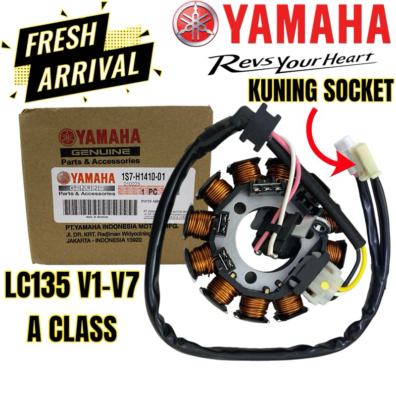 YAMAHA LC135 V1 V2 V3 V4 V5 V6 V7 (IS7) STATOR ASSY / FUEL COIL / MAGNET COIL / STARTER COIL ...