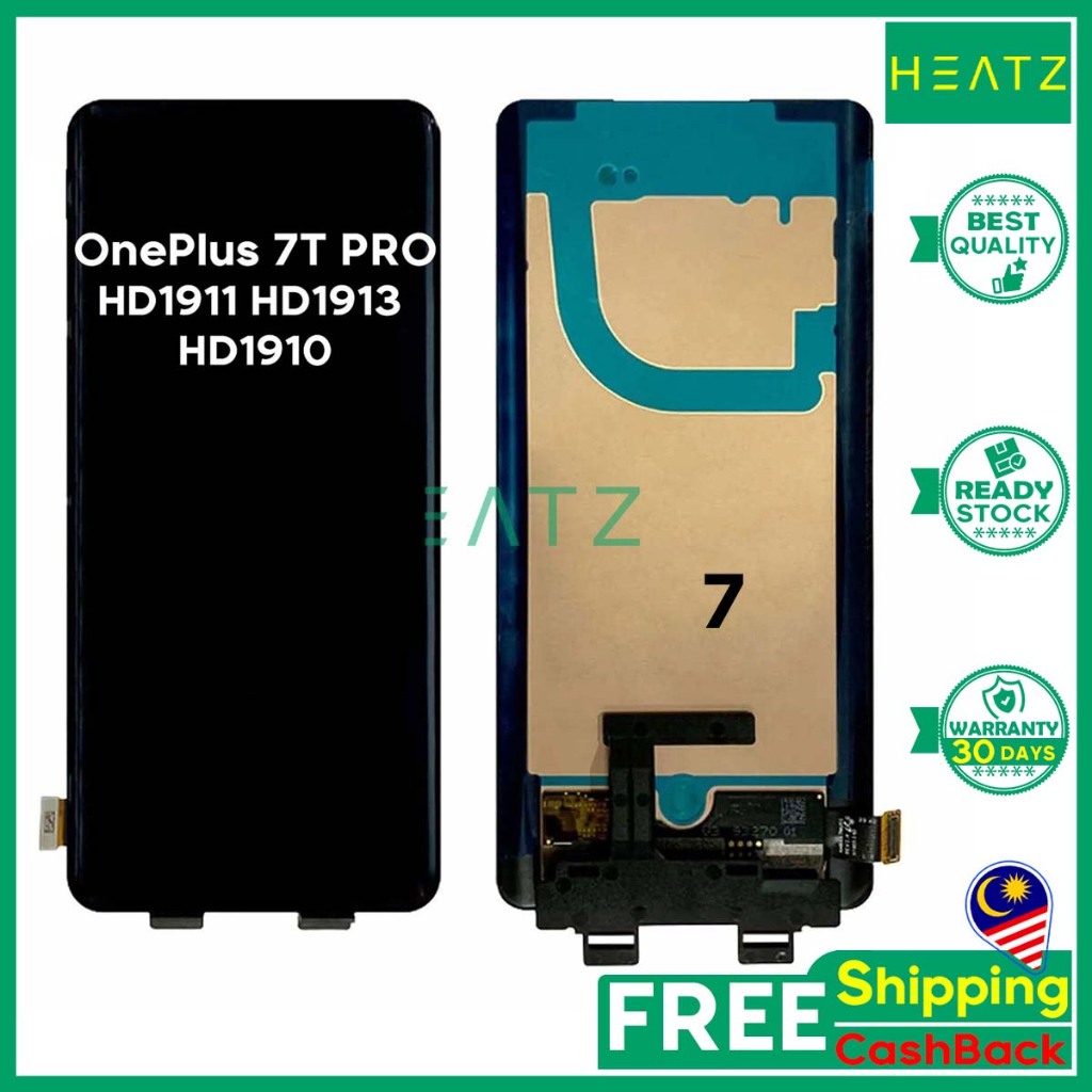 Original OnePlus 7T PRO 4G 1+ One Plus 7Tpro HD1911 HD1913 HD1910 OLED LCD +FINGERPRNT Touch ...