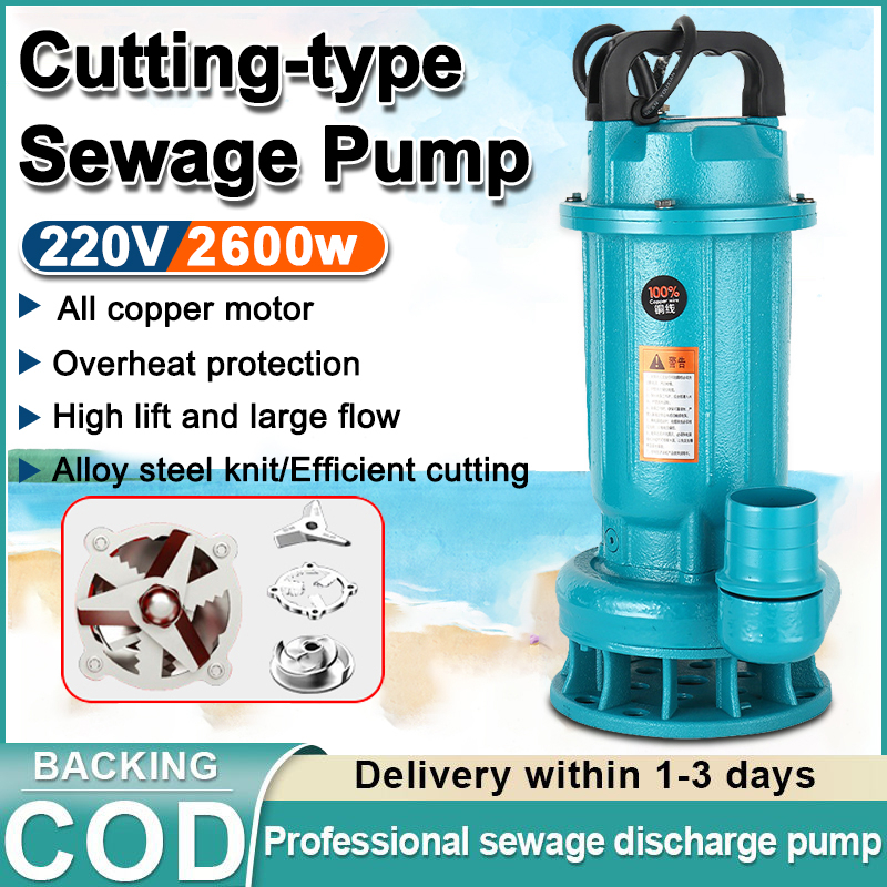 Pam Air Automatic Submersible Sewerage Pump 2600W 40mm Caliper Pump ...