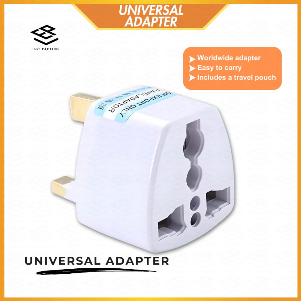 3 Pin Conversion Plug Universal Adapter British Socket Adapter Plug (1 ...