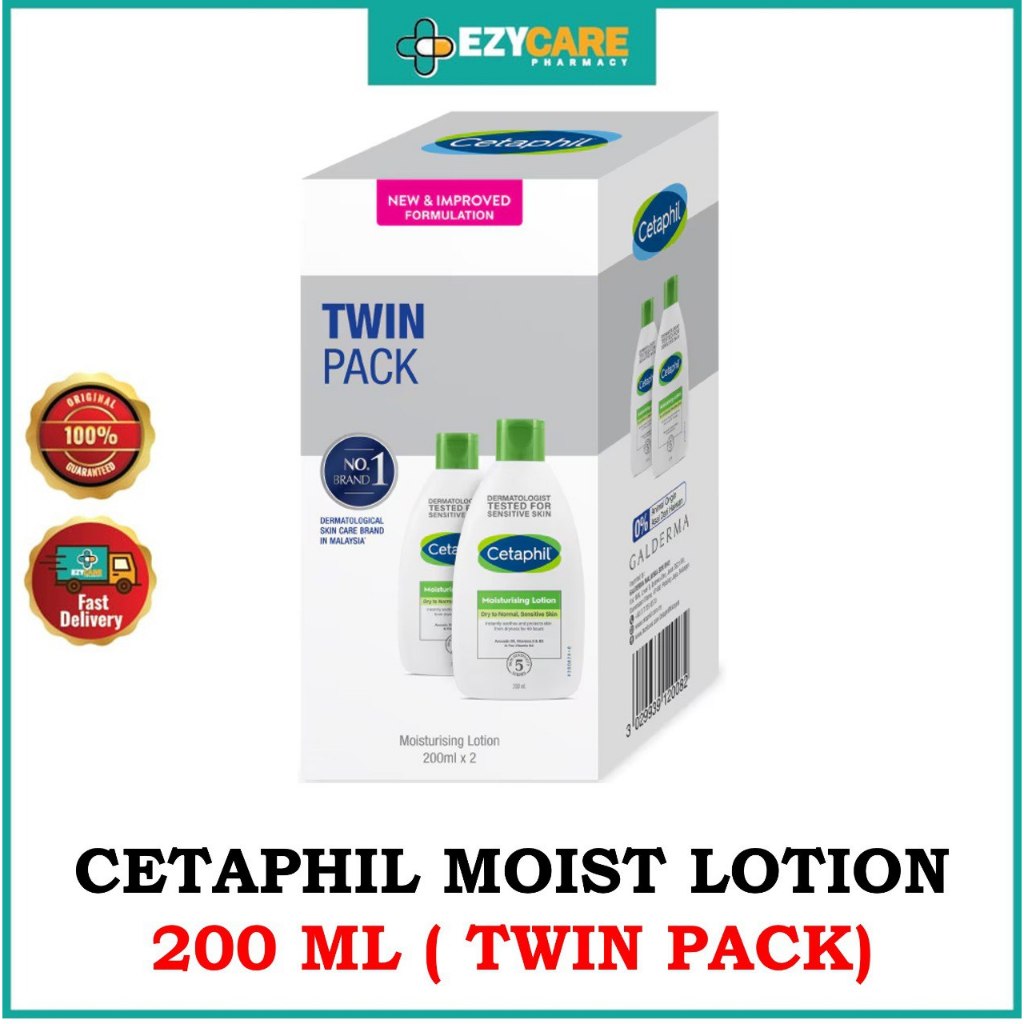 CETAPHIL MOISTURIZING LOTION 200MLX2 [TWINPACK] | Shopee Malaysia