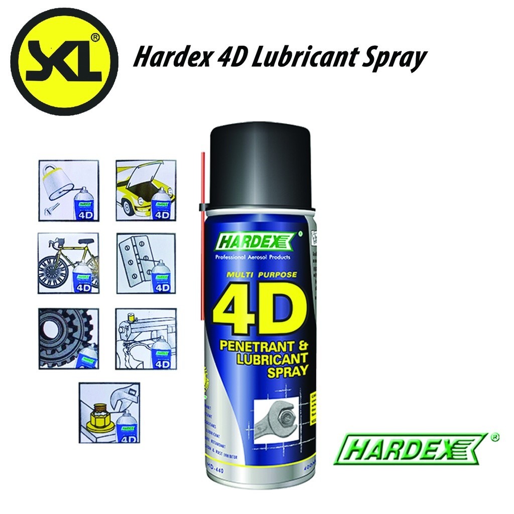 Hardex Multipurpose 4D Penetrant & Lubricant Spray 200ML/400ML HD-420 ...