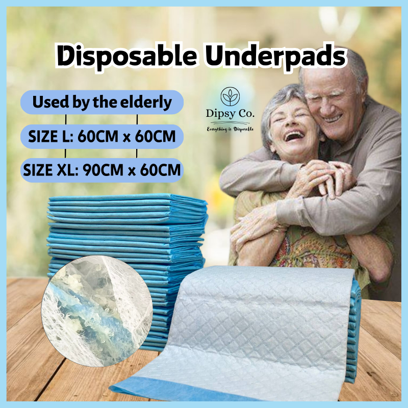 【Dipsy.co】Elderly Use Pelapik Orang Tua Underpad Disposable Cotton ...