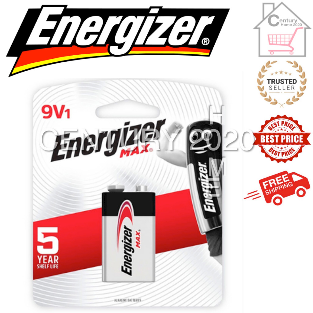 ENERGIZER Max 9V Battery Alkaline Battery 1pcs/pack | Shopee Malaysia