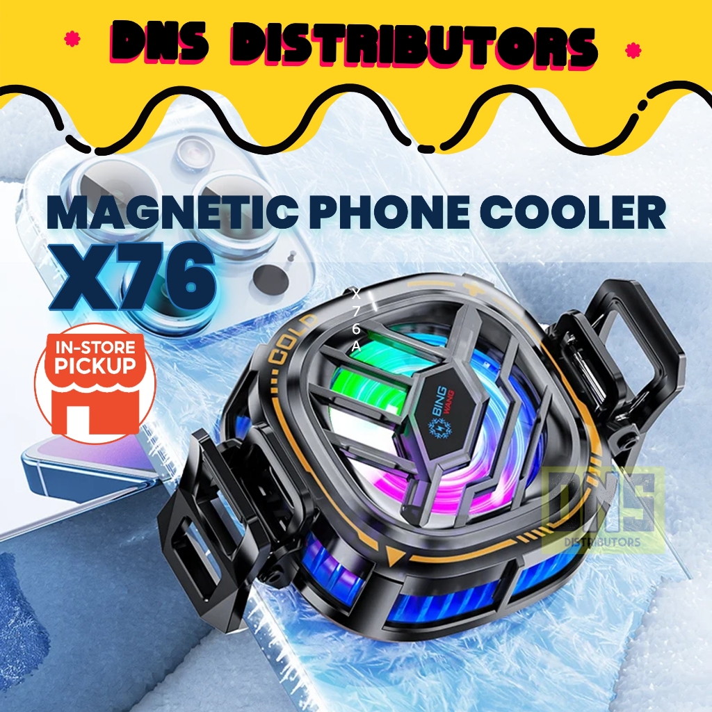 【MSIA STOK】Magnetic Phone Cooler X76 Heat Sink Ice Cooling Radiator ...