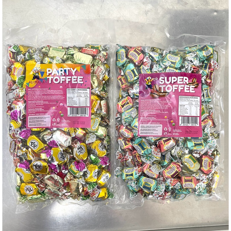 Alibaba Super Party Toffee Candy 600g - Fruit / Coffee | Shopee Malaysia