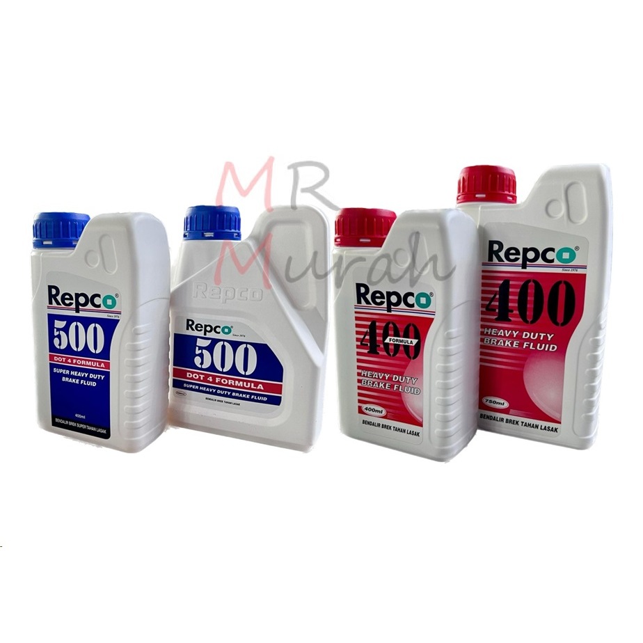 Original Repco Brake Fluid [Merah DOT3, 400ml or 750ml] / [Putih DOT4 ...