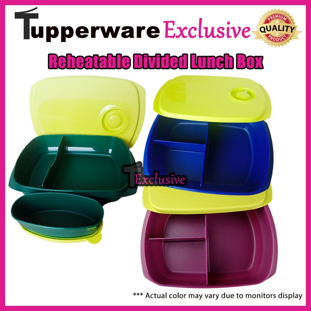 Tupperware Brands Reheatable Divided Lunch Box Microwaveable Lunch Box ...
