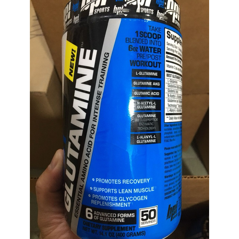 ( powder very clumpy ) bpi glutamine 50 serving ( muscle & performance ...