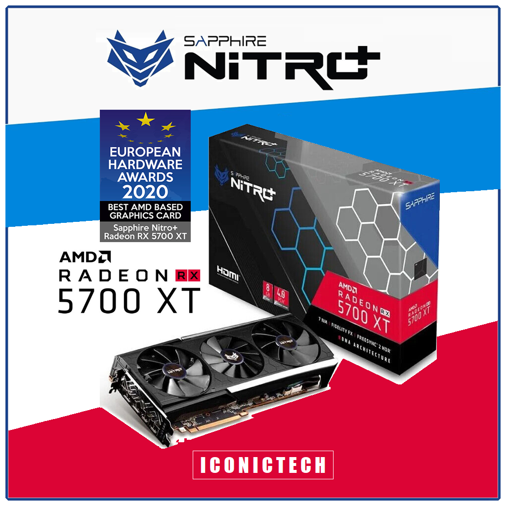 Used Sapphire Radeon RX5700XT 8GB GDDR6 Graphics Card RX5700 XT ...