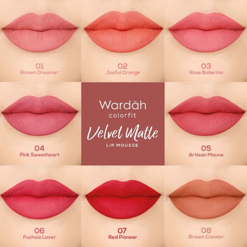Wardah Colorfit Velvet Matte Lip Mousse | Shopee Malaysia