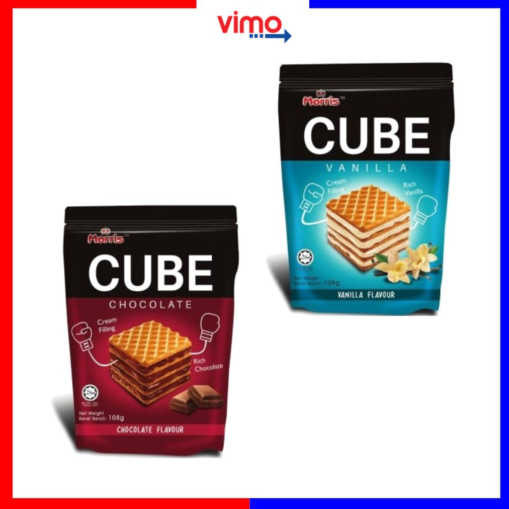 MORRIS Wafer Cube 100g Chocolate / Vanila | Shopee Malaysia