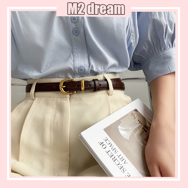【READY STOCK】Korean Retro Belt Versatile Thin Belt High-End Metal ...