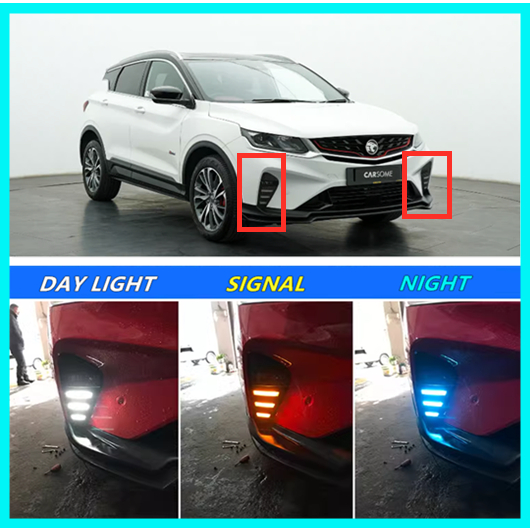 PROTON X50 3 in 1 LED Daylight DYNAMIC ICE Blue Sequential with Running ...