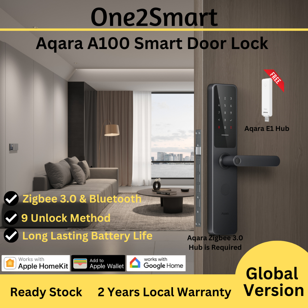 Aqara A100 Smart Door Lock | Shopee Malaysia