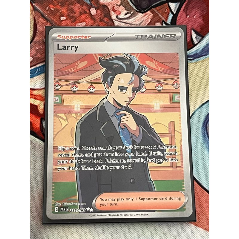 Pokemon TCG SV04 Paradox Rift - Larry - 235/182 - Full Art Secret Rare | Shopee Malaysia