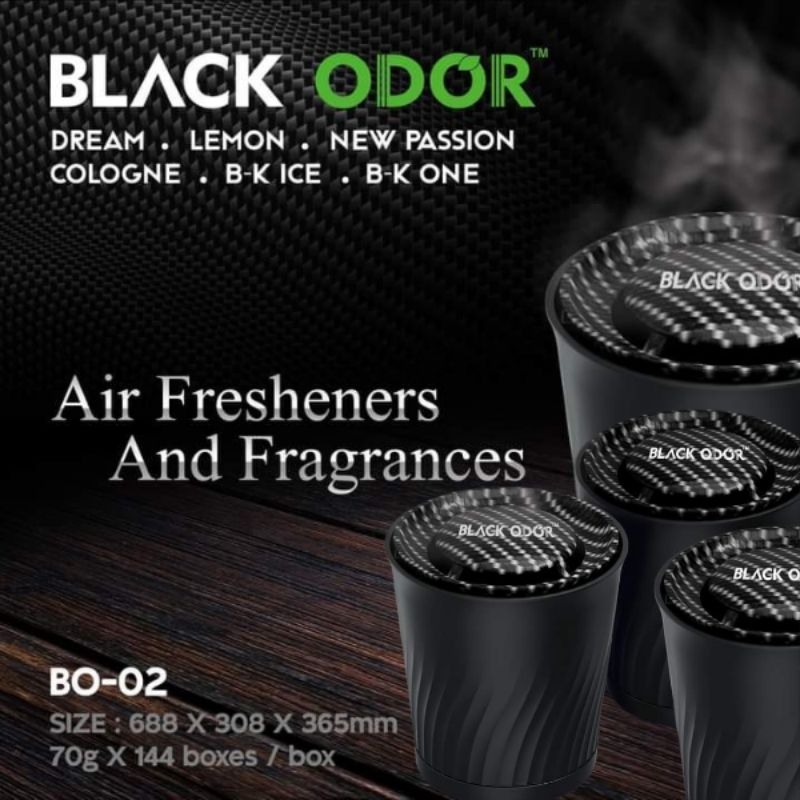 Black Odor Car Perfume Air Freshener 70g Pewangi Kereta | Shopee Malaysia