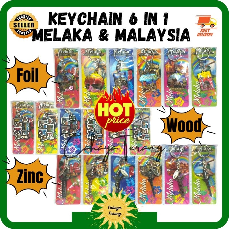 (READY STOCK)KEYCHAIN 6 IN 1 MELAKA MALAYSIA NAIL CLIPPERS KLCC ...
