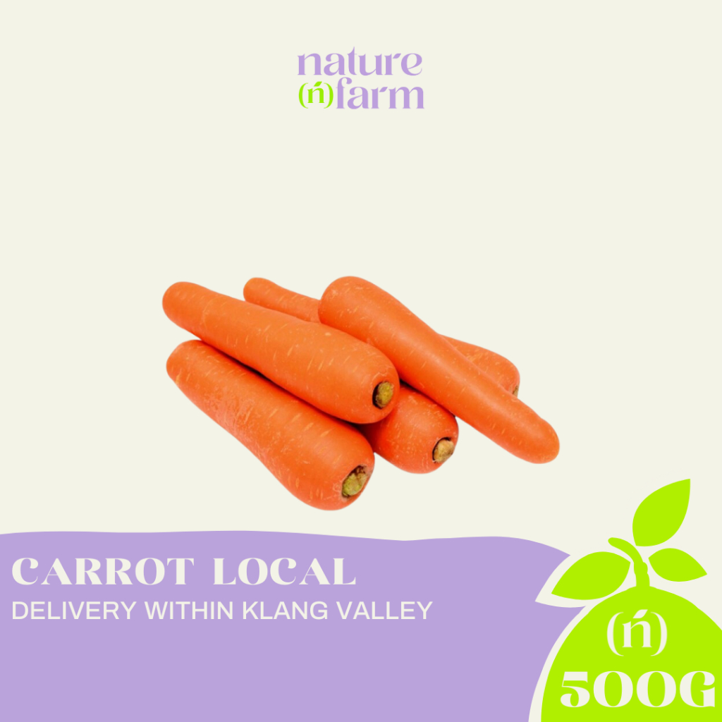 Nature Farm Carrot Local (500G+-/PKT) | Shopee Malaysia