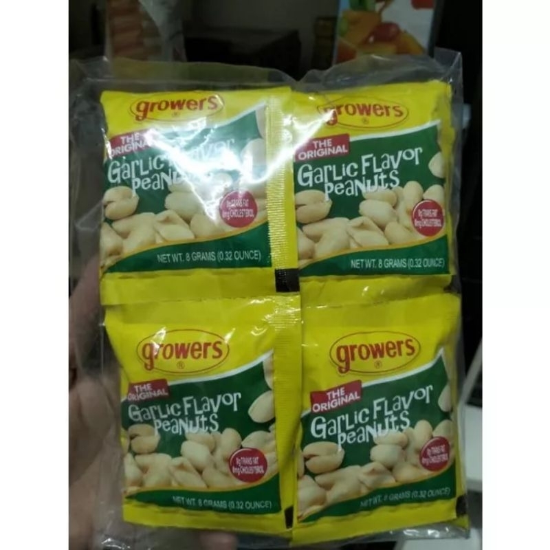 Philippine Goodies Growers Garlic Flavour Peanut 8g (14 pcs inside ...