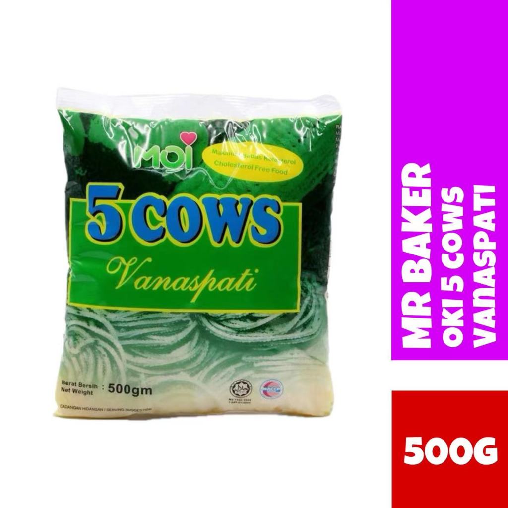 OKI 5 Cows Vanaspati 500g / Shortening / Minyak Sapi / Halal / Mr Baker ...