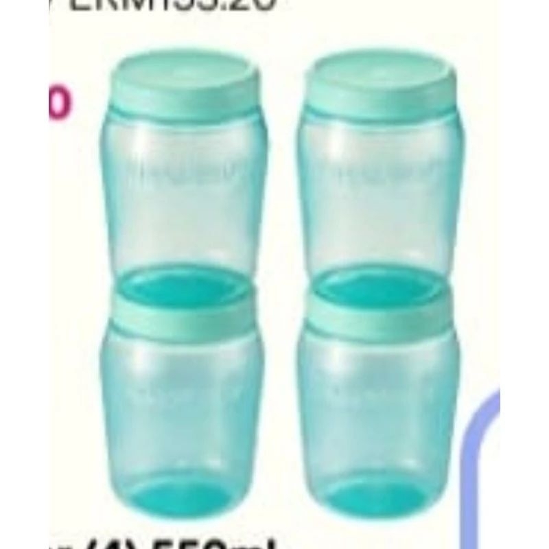 Ready STOCK Tupperware Universal Jar 825ml (4pcs)green jar 550ml(4pcs ...