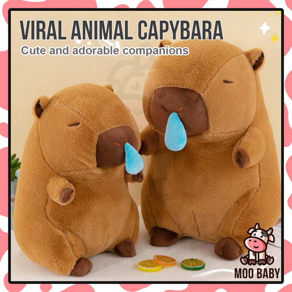 Moo Baby Anak Patung Capibara Running Nose Capybara Plushie Capybara ...