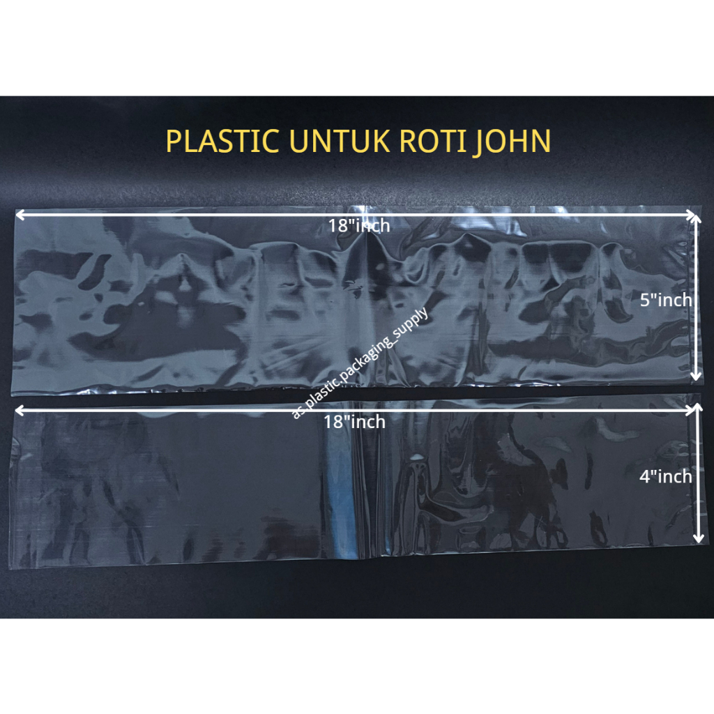 PP PLASTIK ROTI JOHN (pp clear plastic for roti john) 220g | Shopee Malaysia