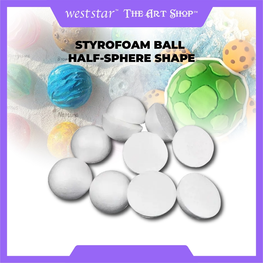 [WESTSTAR] Styrofoam Ball Half-Sphere Shape Polystrene Ball Half Foam ...