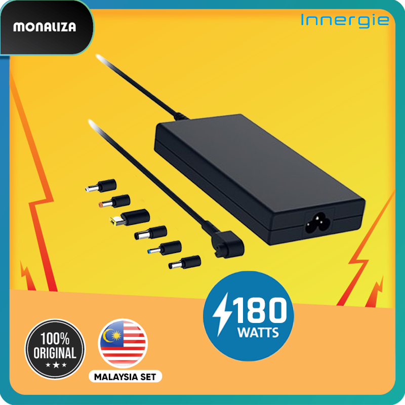 Innergie Gaming Adapter Universal 180 Watt (ACER/ASUS/HP/LENOVO/MSI ...