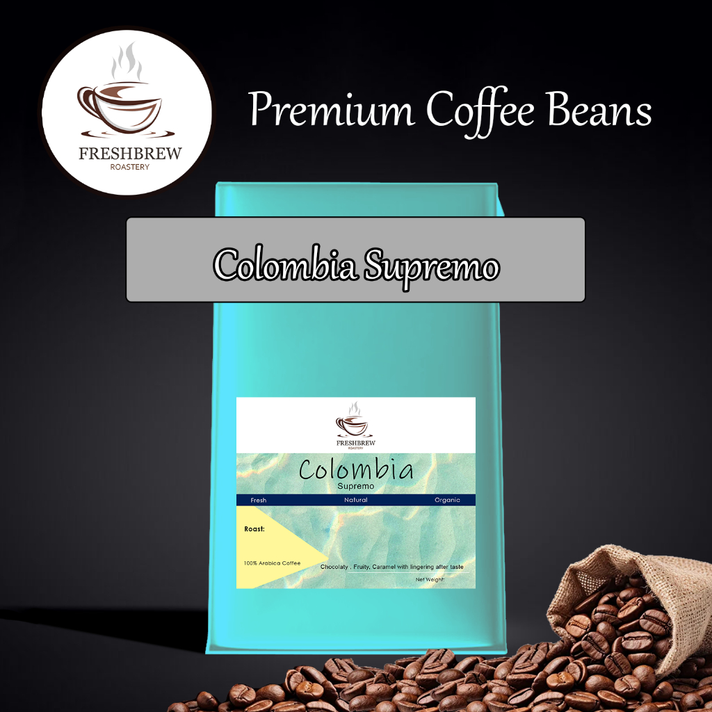 Freshbrew Colombia Supremo Arabica Coffee Beans Grade 1 | Shopee Malaysia