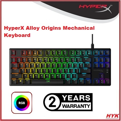 HyperX Alloy Origins - Mechanical Gaming Keyboard - HX Red/Blue/Aqua(US ...