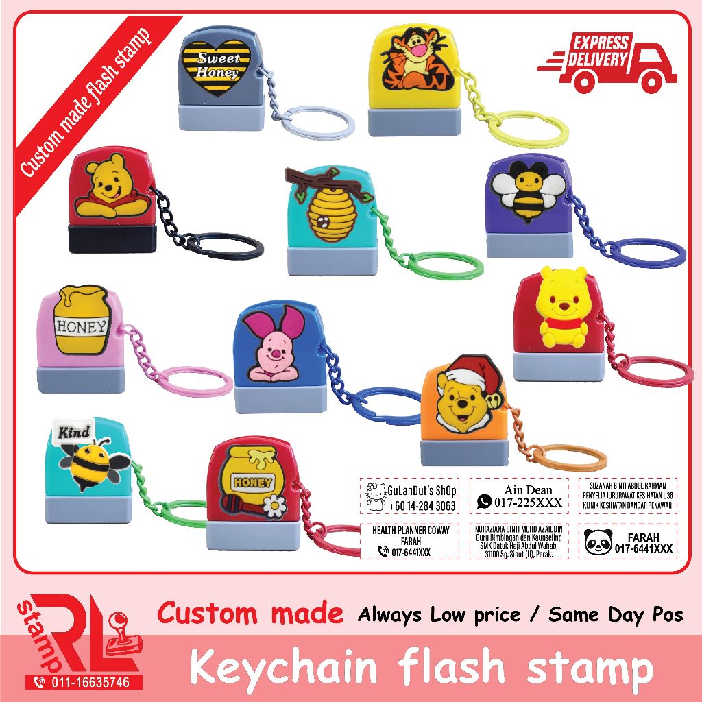 1027I Cop Nama, Jururawat Chop, Nurse Chop, Rubber Stamp, Flash Cop ...