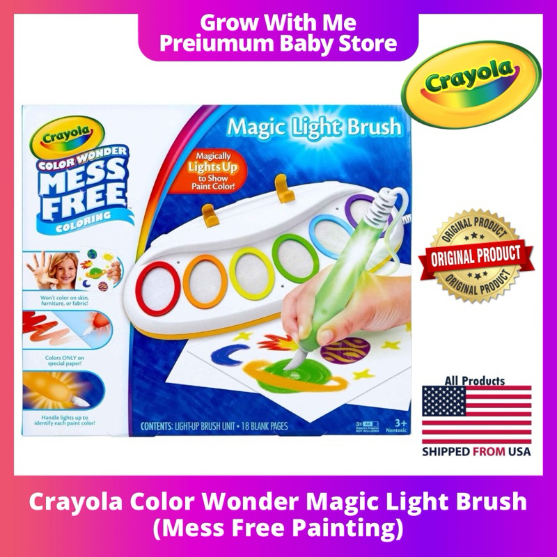 Crayola Color Wonder Magic Light Brush Mess Free Painting🔥🔥🔥🔥🔥Stationary Pastel Warna Krayon ...