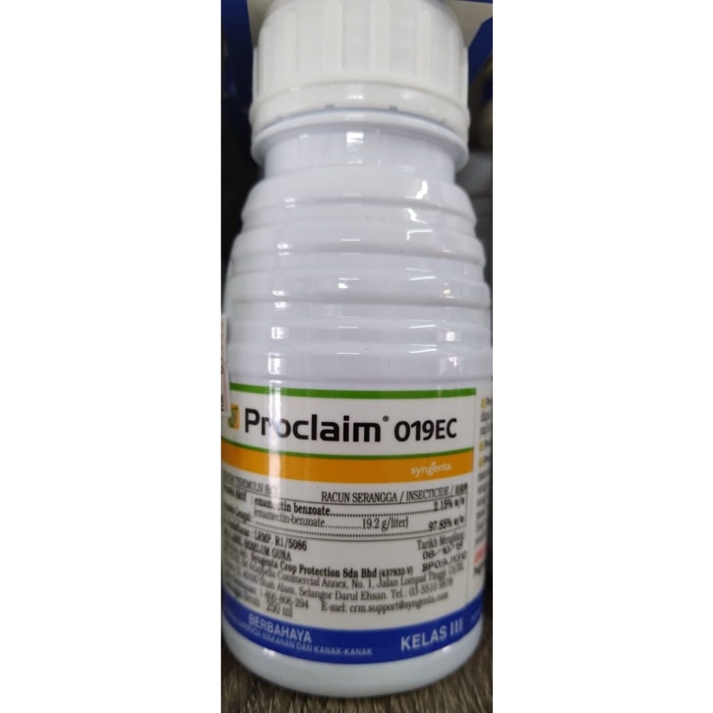 250ML Proclaim 019 Syngenta Emamectin Benzoate 2.15% Racun Ulat ...