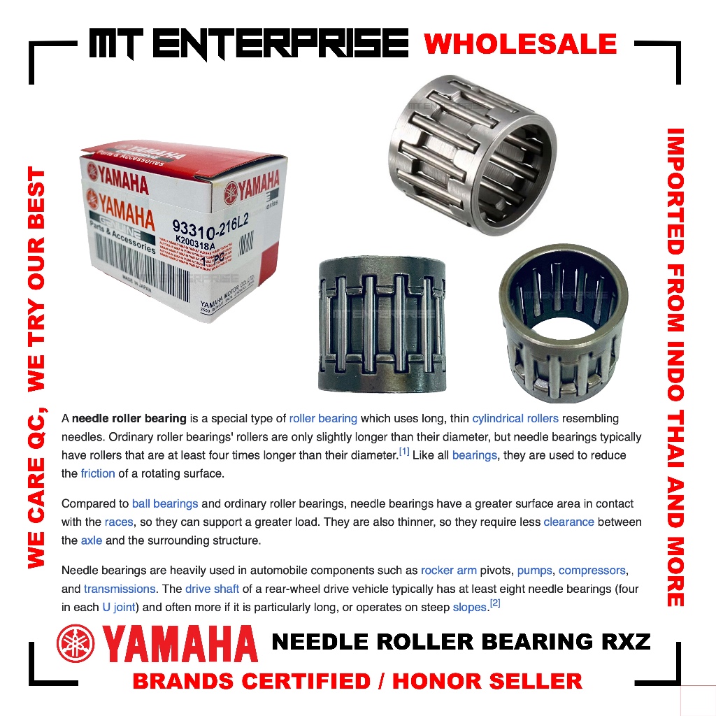 FREE MJL LED SET + 2 YAMALUBE OIL - Japan Yamaha Ori Needle Roller ...