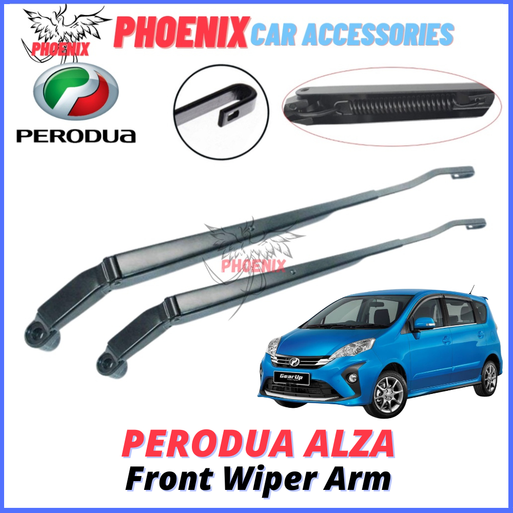 PERODUA ALZA FRONT WIPER ARM LH RH SET (OEM) BESI WIPER DEPAN KANAN ...