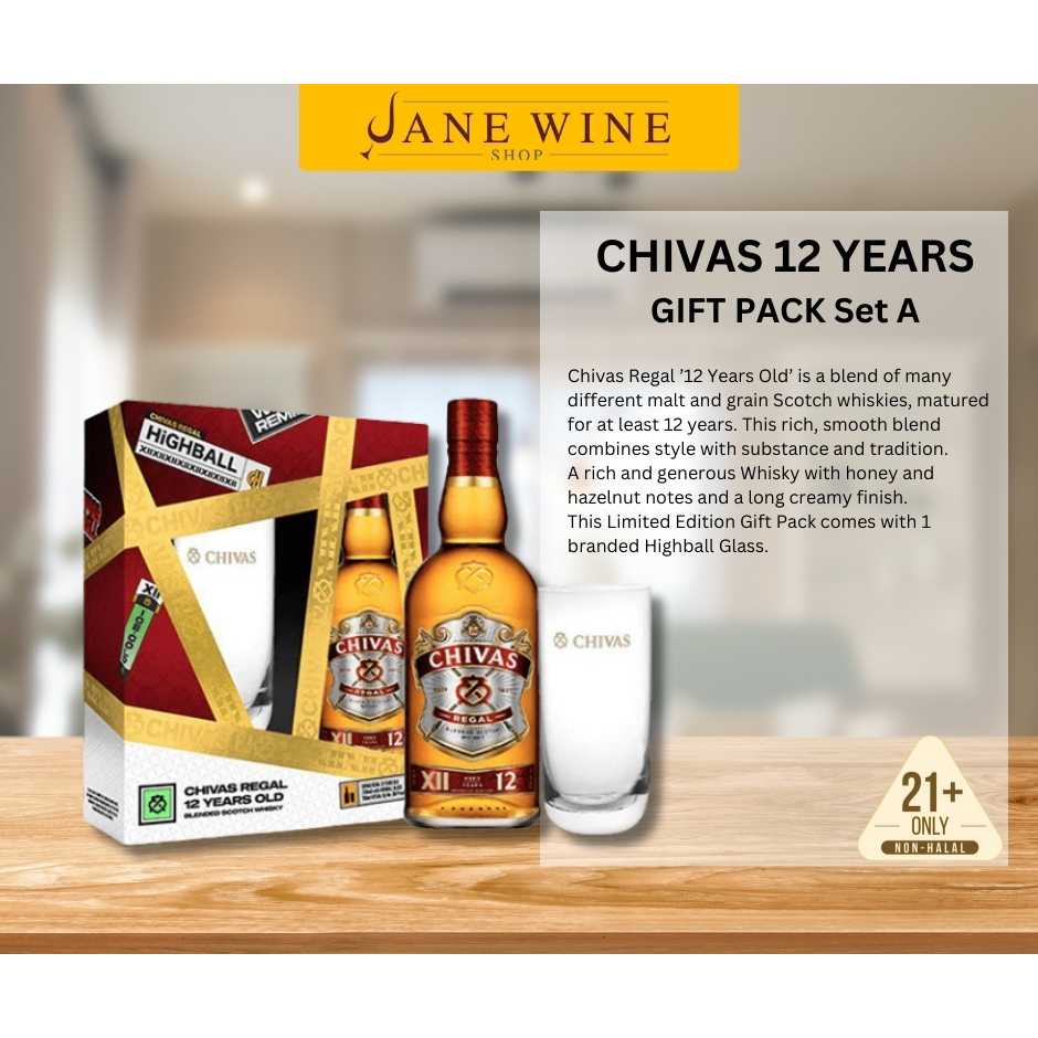 CHIVAS 12 YEARS GIFT PACK Set A | Shopee Malaysia