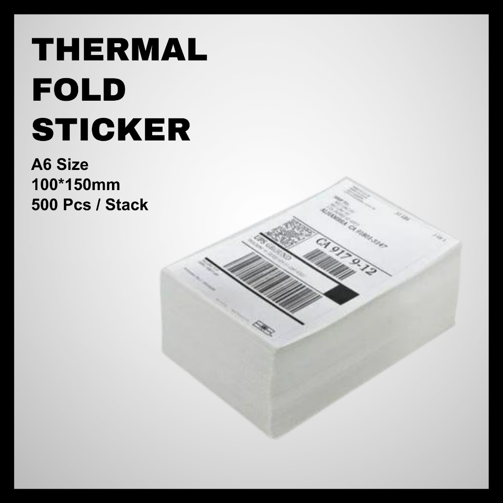 500pc Thermal Paper / Thermal Sticker/ AWB shipping/ Courier Airway ...