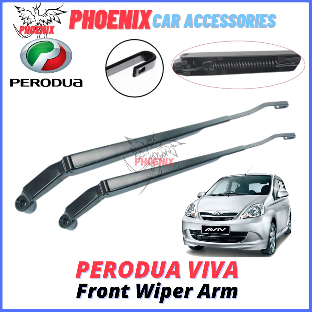 PERODUA VIVA FRONT WIPER ARM LH RH SET (OEM) BESI WIPER DEPAN KANAN ...