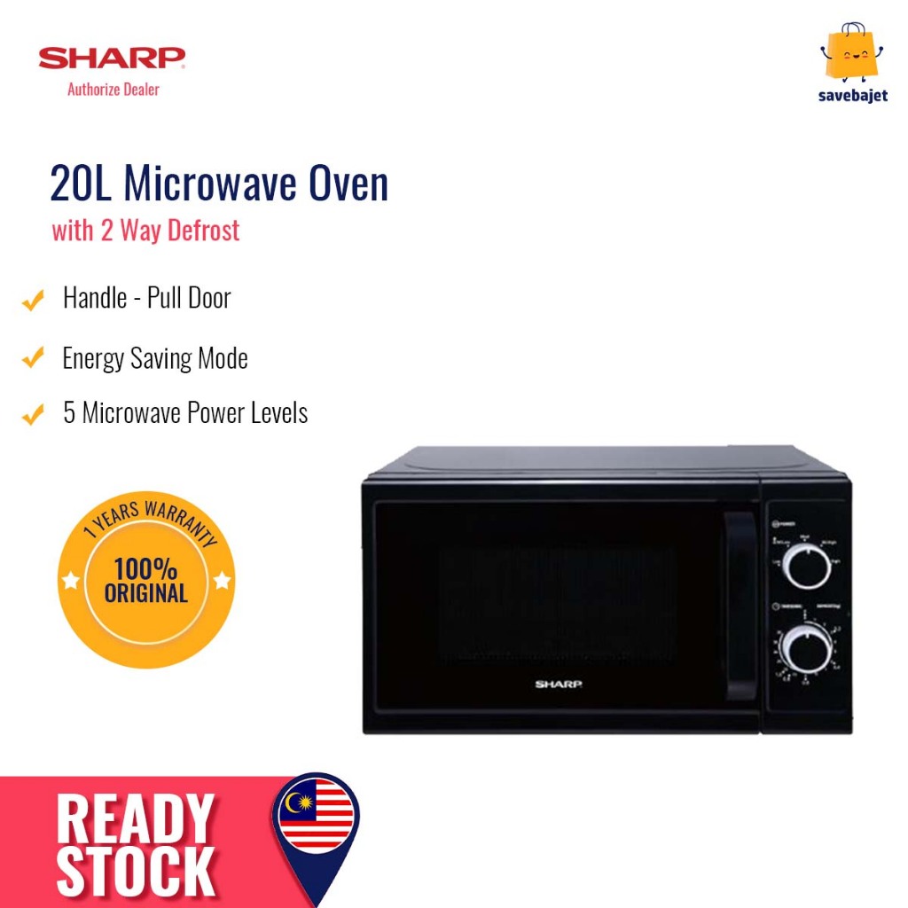 Sharp Pemanas Lauk - Basic Microwave Oven (20L) R211MBK | Shopee Malaysia
