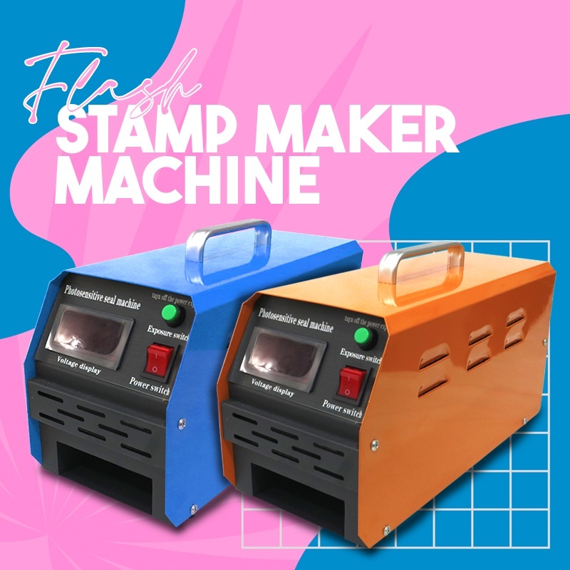 Automatic Photosensitive Flash Stamp Machine Self-Inked Pre-Inked Stamp ...