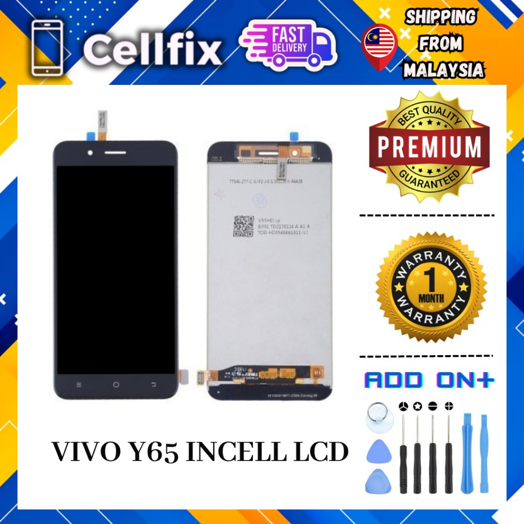VIVO Y65 INCELL 1719 COMPATIBLE LCD DISPLAY TOUCH SCREEN DIGITIZER | Shopee Malaysia