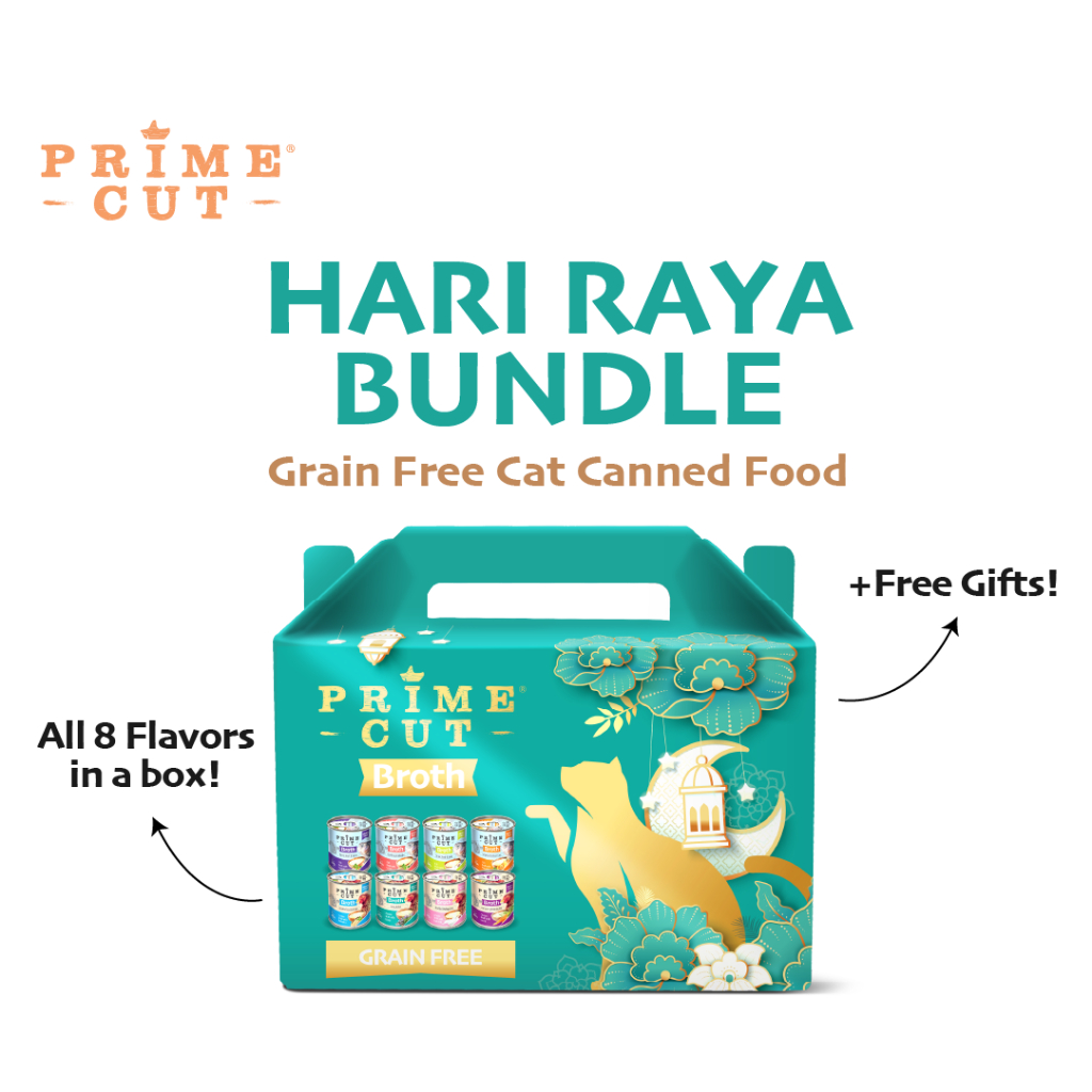 PRIMECUT Hari Raya Bundle - Cat Canned Food + Dry Kibbles (1.5kg ...