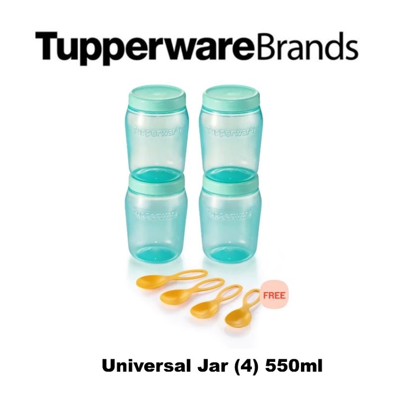 Tupperware Universal Jar 825ml(4pcs) / 325ml (3pcs) / 550ml (4pcs ...