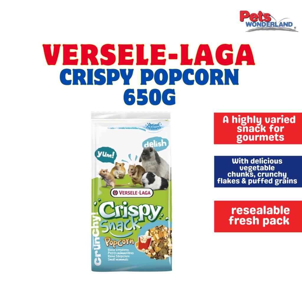 Versele-Laga Crispy Snack Popcorn Small Animal Food (650g) | Shopee ...